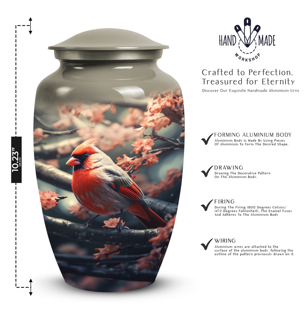 Cardinal Bird Cremation Urns for Ashes | Unique Cardinal Urns ...